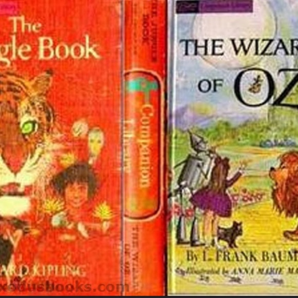 Other | Vintage Book Wizard Of Oz And Jungle Book Companion Library ...
